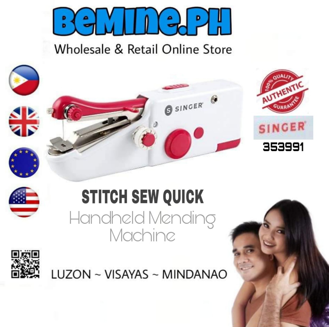 SINGER STITCH SEW QUICK HANDHELD MENDING MACHINE, Furniture & Home ...