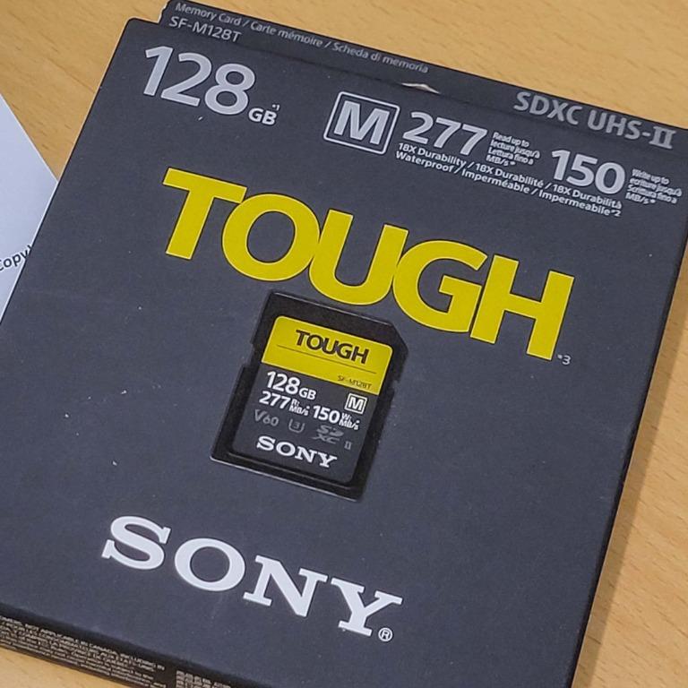 Sony M-Series Tough SF-M128T UHS-II SDXC 128GB [R:277 W:150], 攝影器材, 攝影 ...