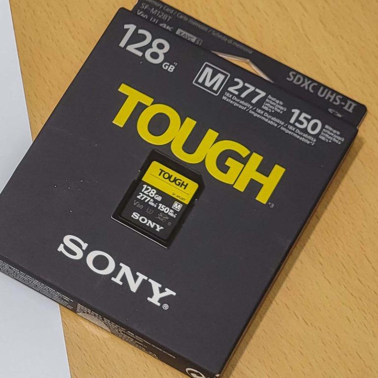 Sony M-Series Tough SF-M128T UHS-II SDXC 128GB [R:277 W:150], 攝影器材, 攝影 ...