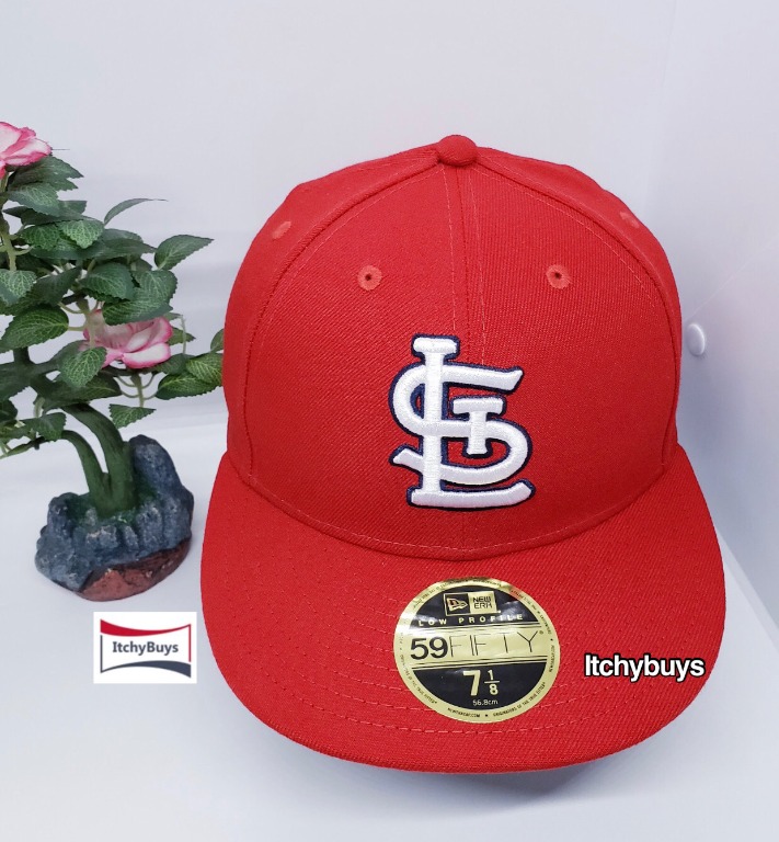 St. Louis Cardinals Scarlett Red (Low Profile) 59fifty Sz 7 1/8 by New ...