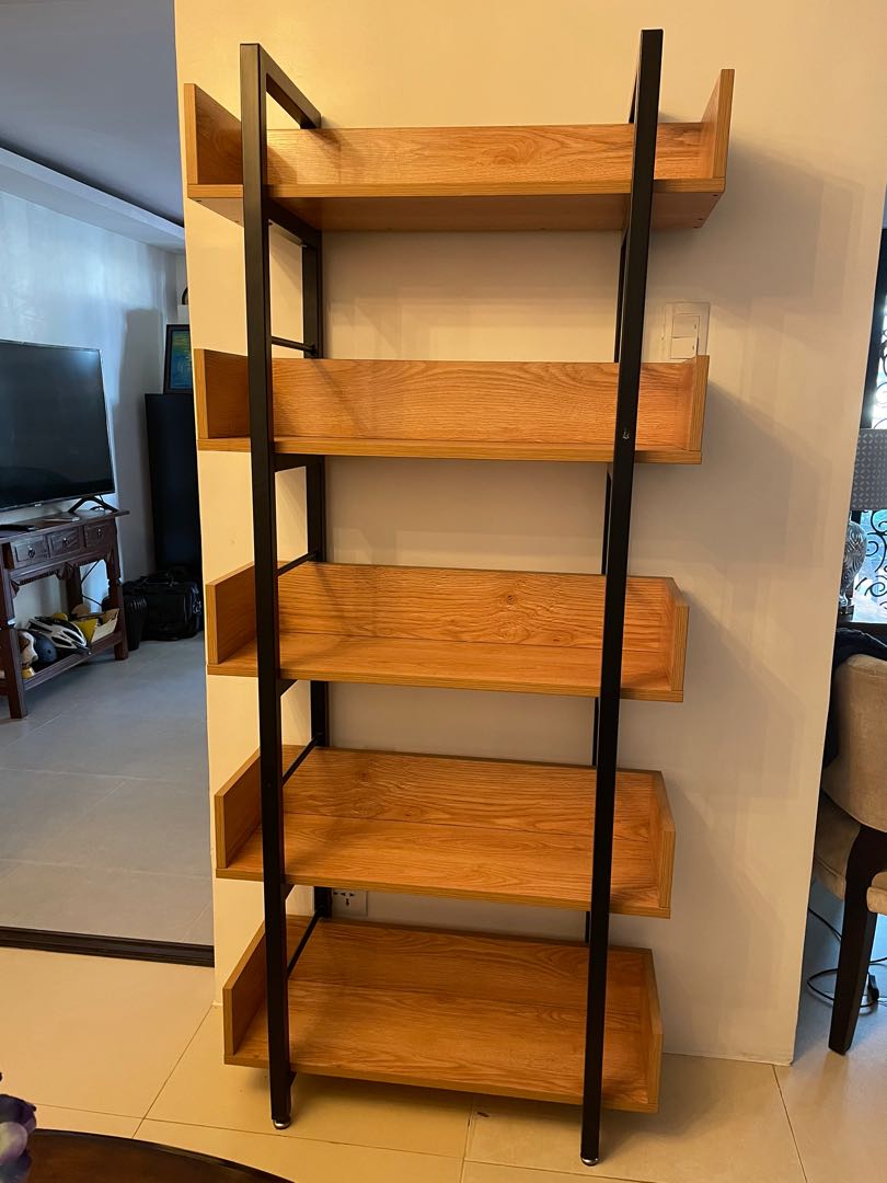 Steel wood 5 layer display rack shelves ‼️ RUSH SALE ‼️, Furniture ...