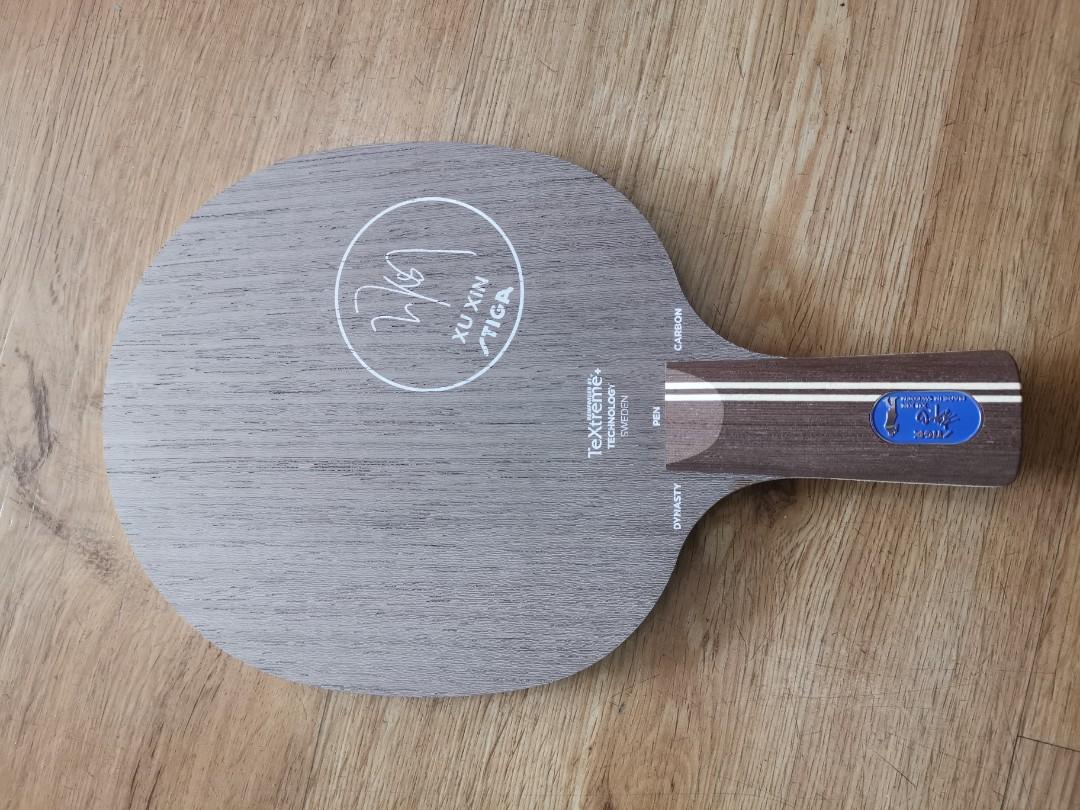 Stiga Xu Xin Dynasty carbon table tennis racket, Sports Equipment ...