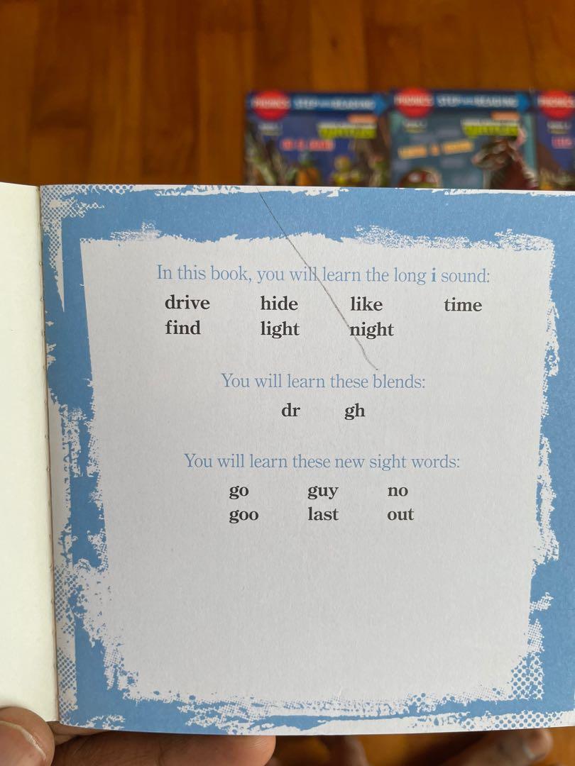 Teenage Mutant Ninja turtles phonics power books, Hobbies & Toys, Books ...