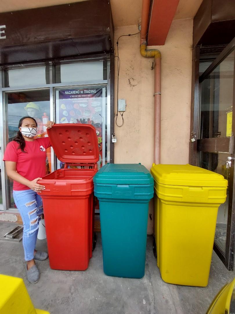 TRASH BIN SEGREGATION WASTE BIN BASURAHAN, Furniture & Home Living ...