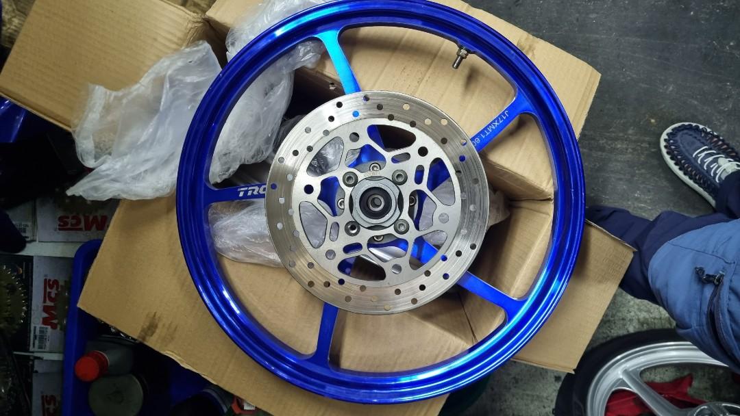 TRC T5RR sports rim for sniper / y15zr / y15 / mxking, Motorcycles ...