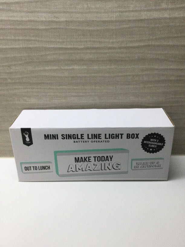 TYPO Mini Single Line Light Box, Hobbies & Toys, Stationery & Craft ...