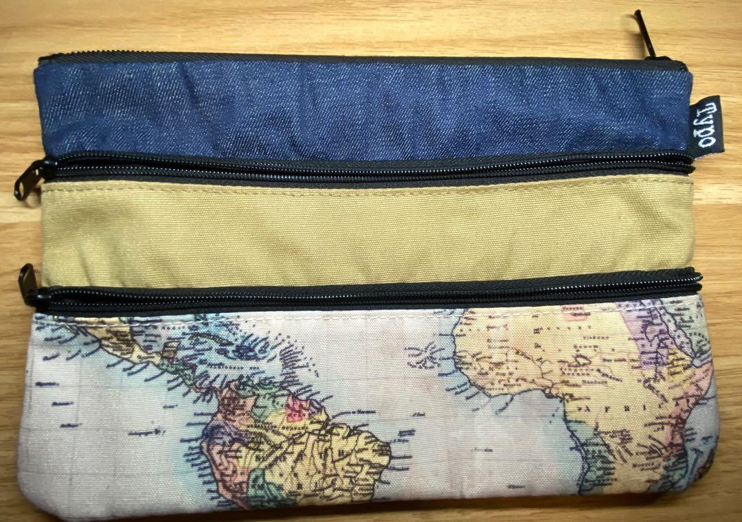 Typo World Map Pencil Cases, Hobbies & Toys, Stationery & Craft ...
