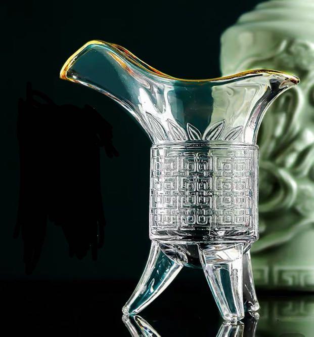 Unique Glass Chinese Wine Vessels Set!!!, Furniture & Home Living ...