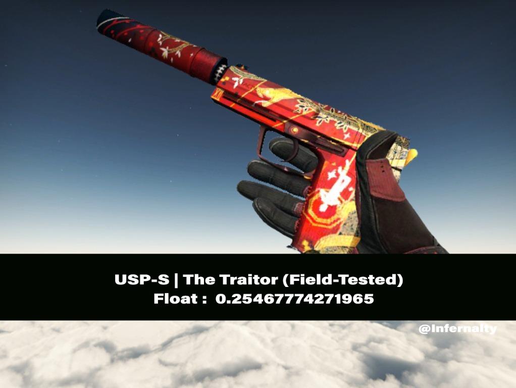 USP-S The Traitor FT CSGO SKINS KNIVES, Video Gaming, Gaming ...