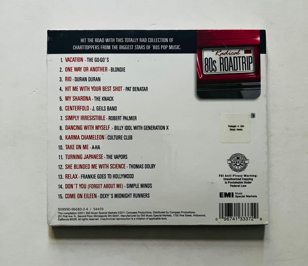 VA - 80s Roadtrip （Duran Duran/Blondie/Culture Club/Frankie goes to Hollywood/A-HA...）CD 美版 全新未 ...