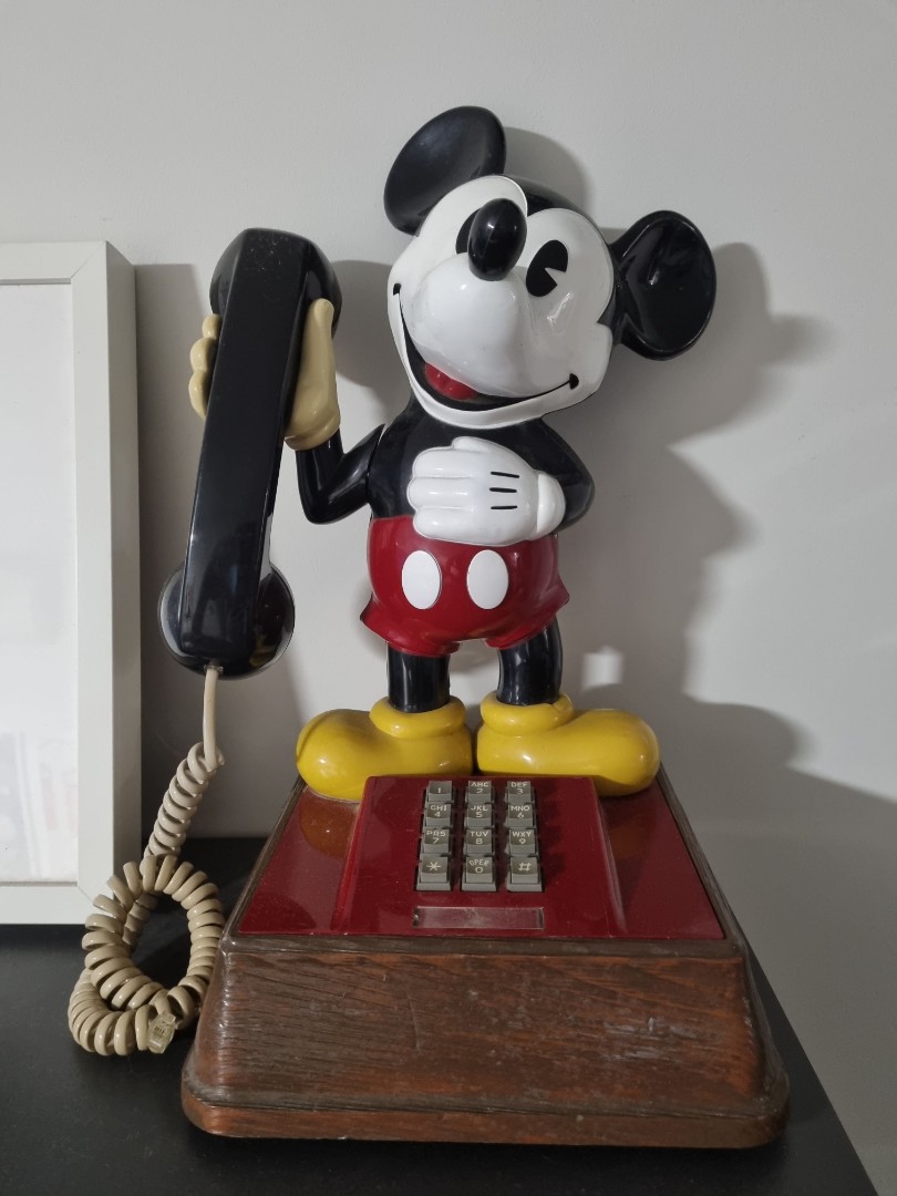 Vintage Mickey phone, Hobbies & Toys, Memorabilia & Collectibles ...