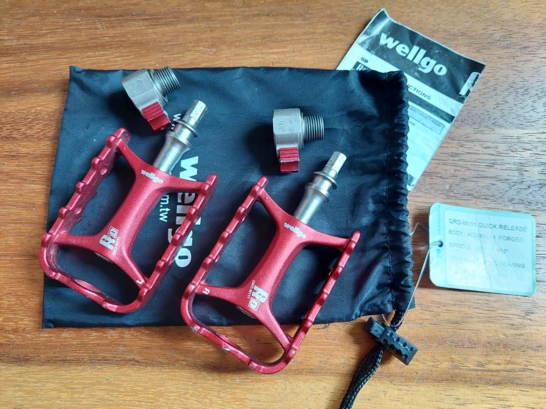 Wellgo M111 Pedals (Gen 1) - Quick Release Type, Sports Equipment ...