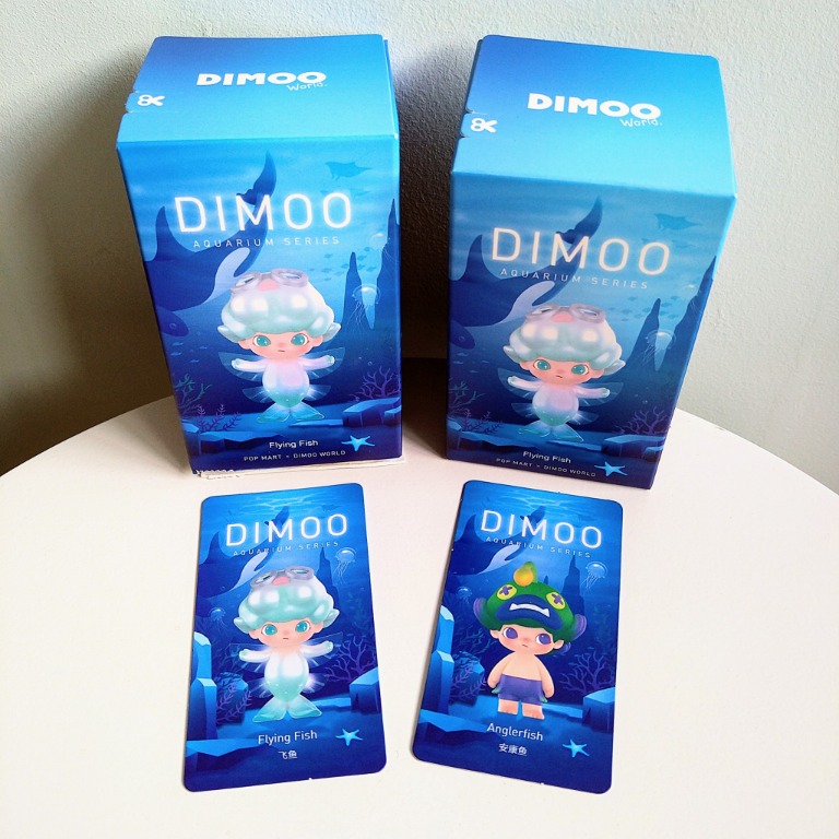 WTS/WTT Dimoo Aquarium Series by Pop Mart - Flying Fish / Anglerfish ...