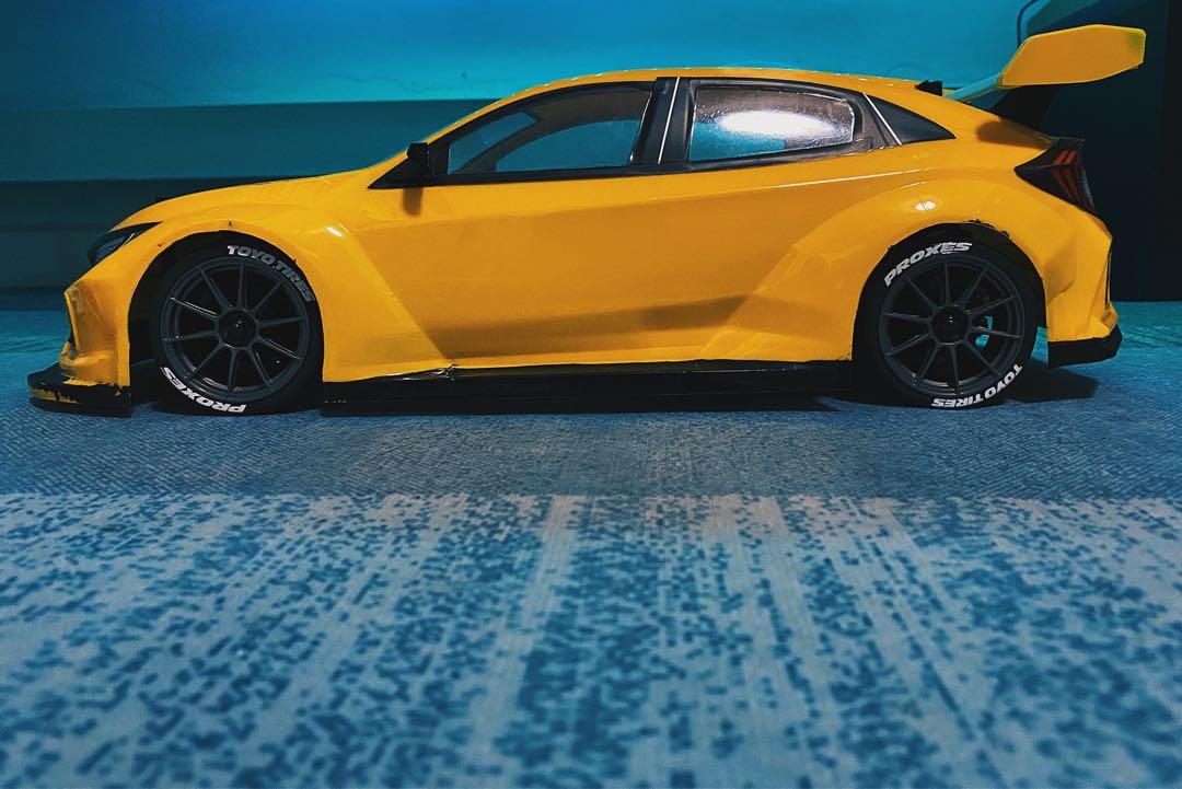 1/10 Rc Honda Civic Fk8R Bodyshell , Hobbies & Toys, Toys & Games on ...