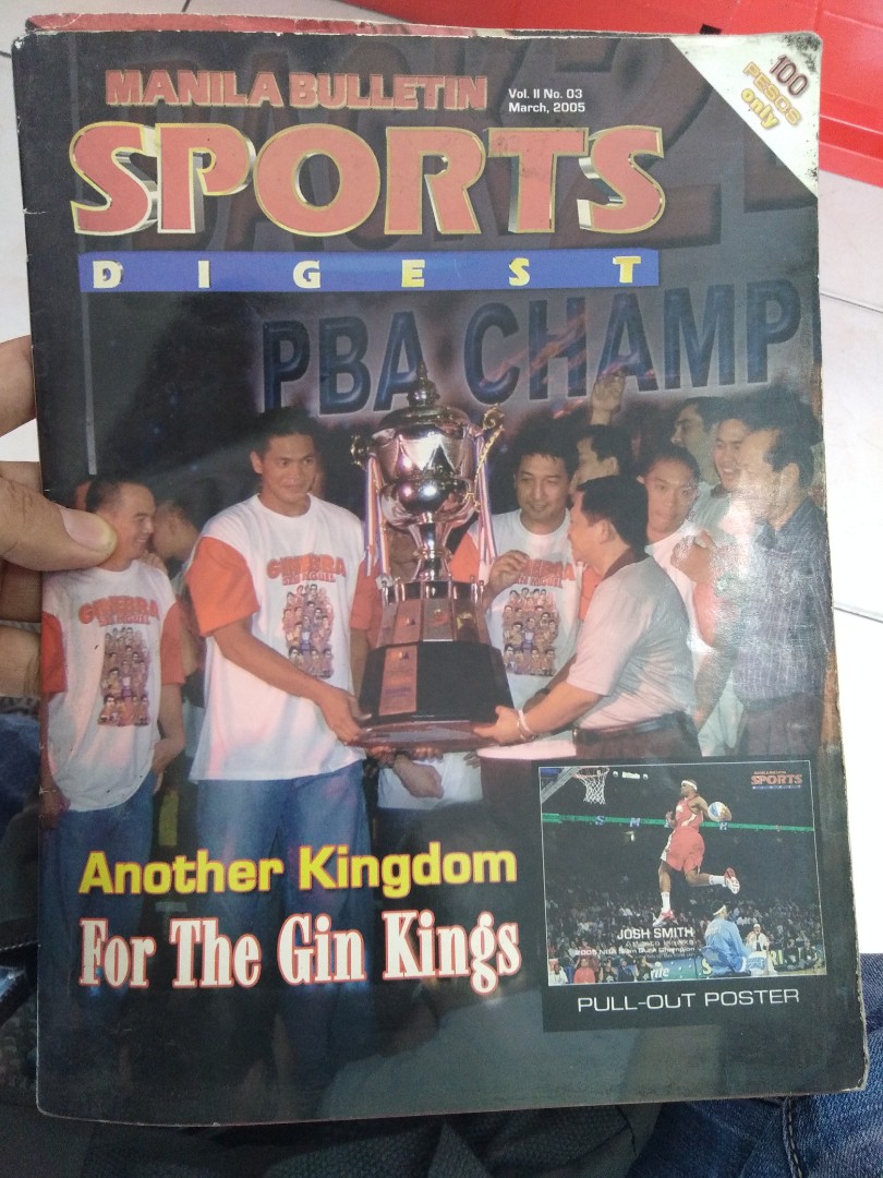2005 Manila sports bulletin magazine ginebra champion cover, Hobbies ...