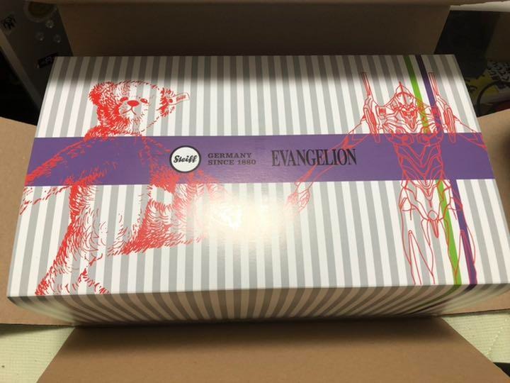 連頭500隻限定外盒 Steiff Eva 初號機 初号機 evastore teddy bear evangelion, 興趣及遊戲, 玩具 & 遊戲類 - Carousell