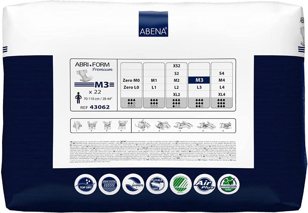 Abena Abri-Form M3 All-In-One Diaper, 22ct, Babies & Kids, Bathing ...