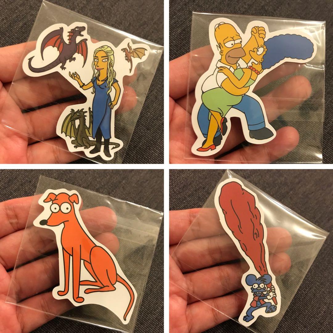 Bart Simpsons Homer stickers $0.80 each, Hobbies & Toys, Stationery ...