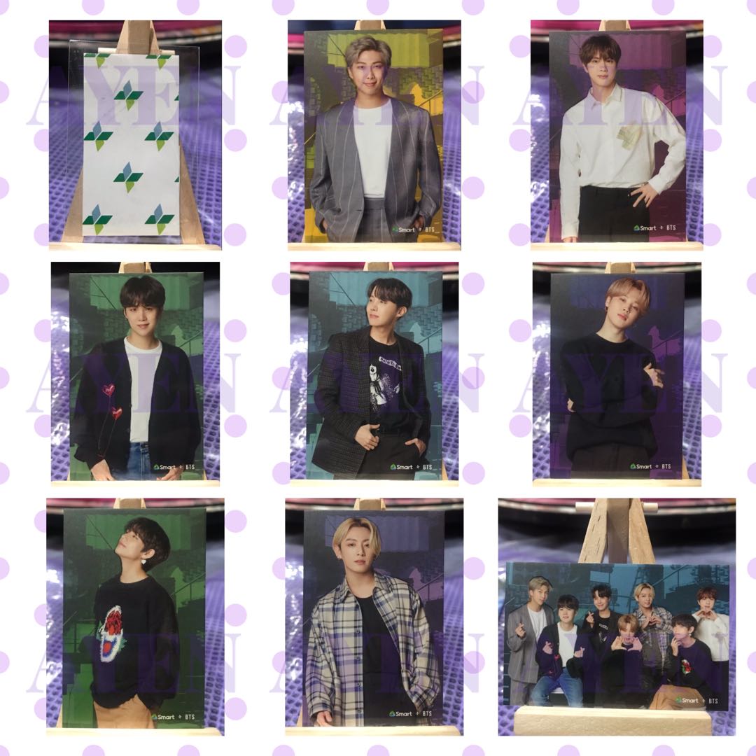 BTS x SMART Official Photocard SET A and SET B - SMART PCs, Hobbies ...