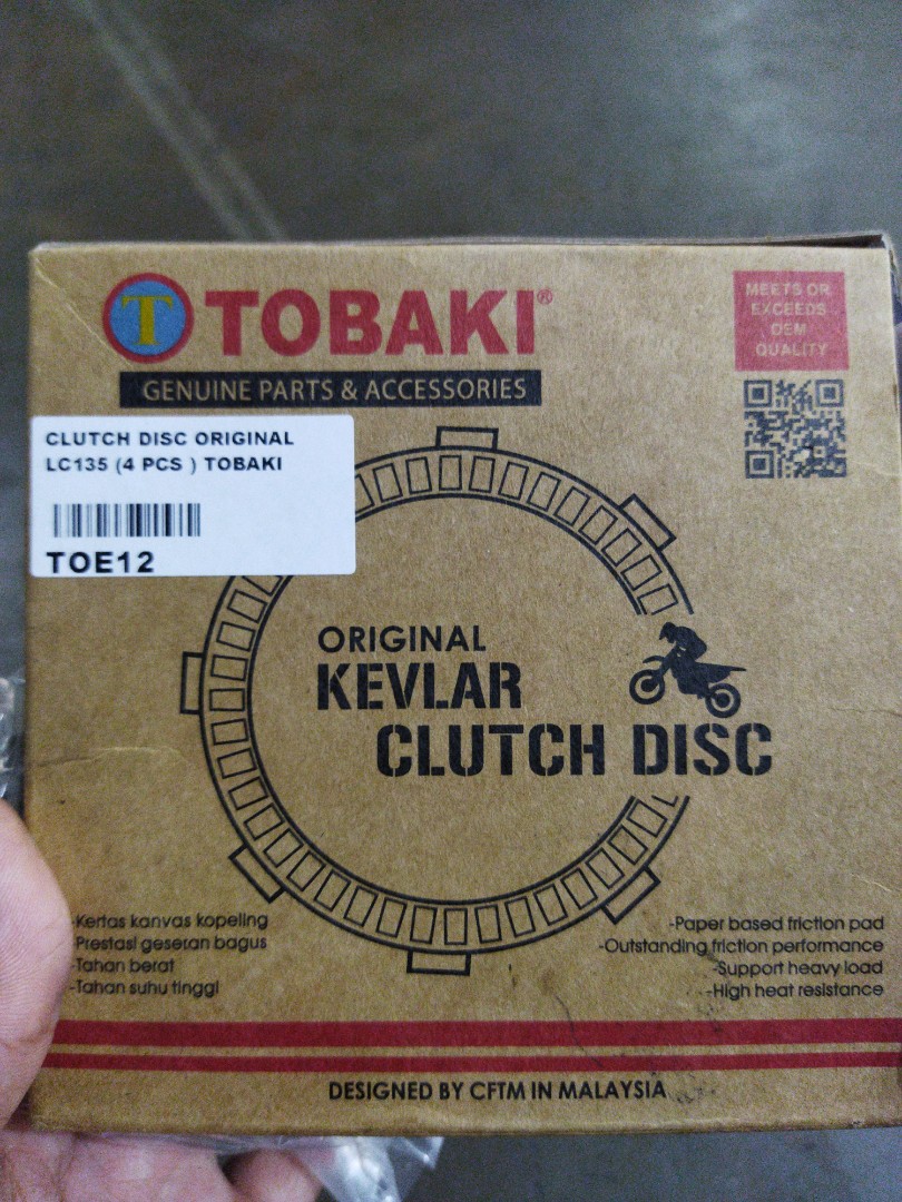 Clutch Plate Tobaki, Motorcycles, Motorcycle Accessories on Carousell