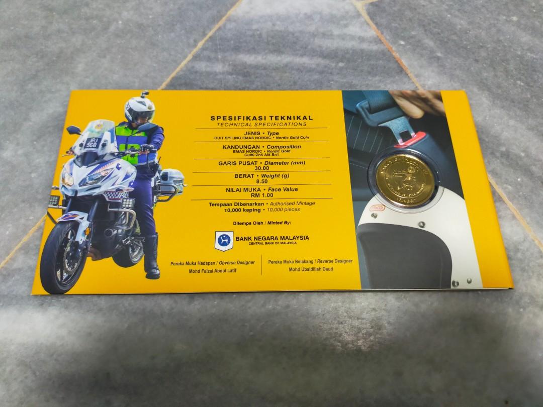 2021 Coin card jpj Jabatan pengangkutan jalan commemorative Nordic gold ...