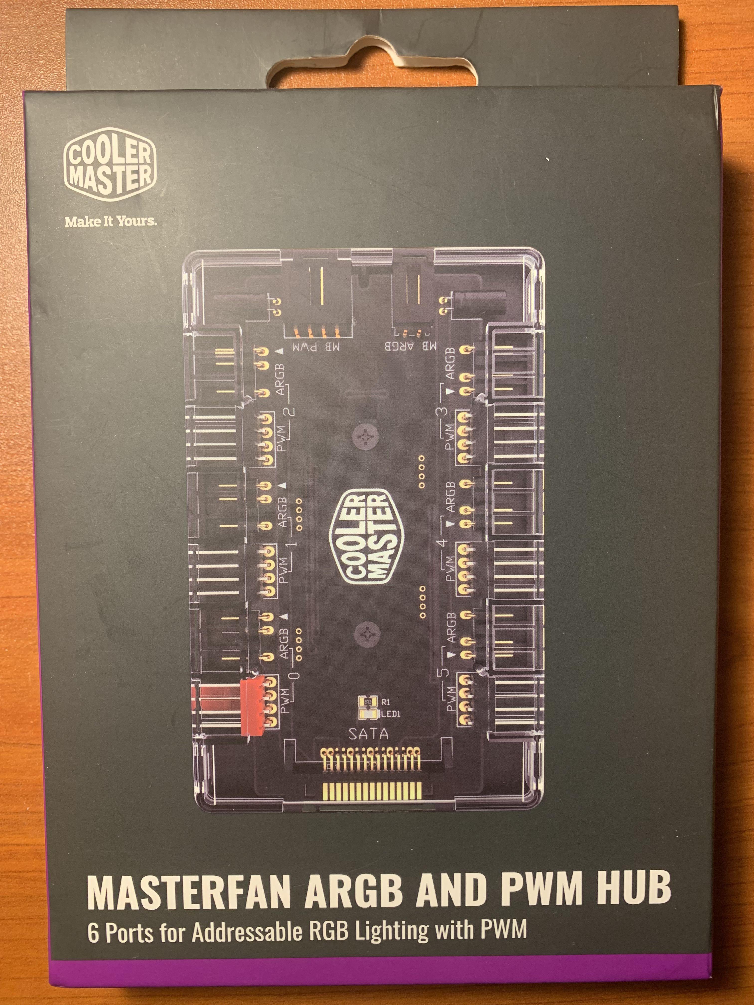 Cooler Master Masterfan ARGB and PWM Hub, Computers & Tech, Parts ...