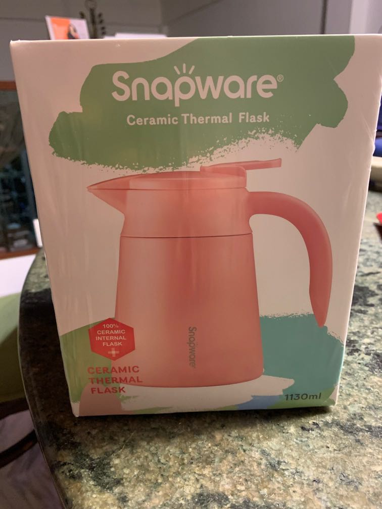 Corelle brand : 1130ml . Ceramic thermal flask, Furniture & Home Living, Kitchenware & Tableware ...