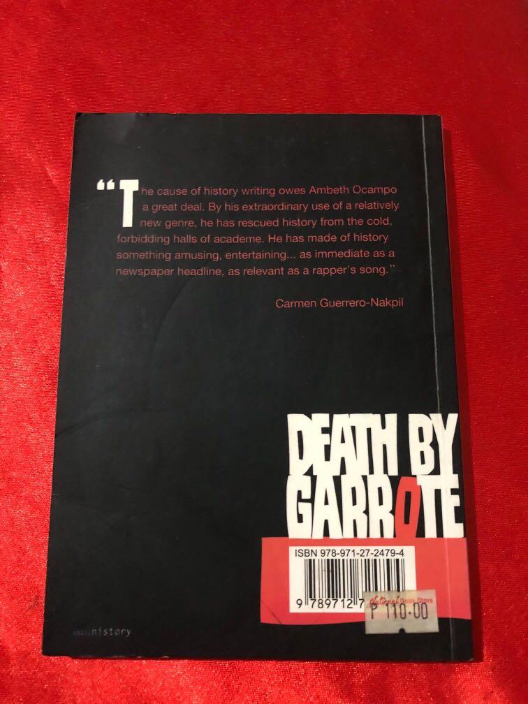 Death by Garrote by Ambeth Ocampo, Hobbies & Toys, Books & Magazines ...