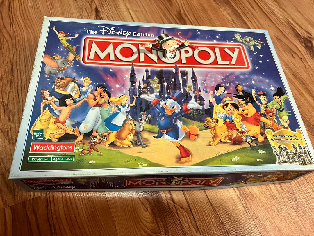 Disney Monopoly board game, Hobbies & Toys, Toys & Games on Carousell