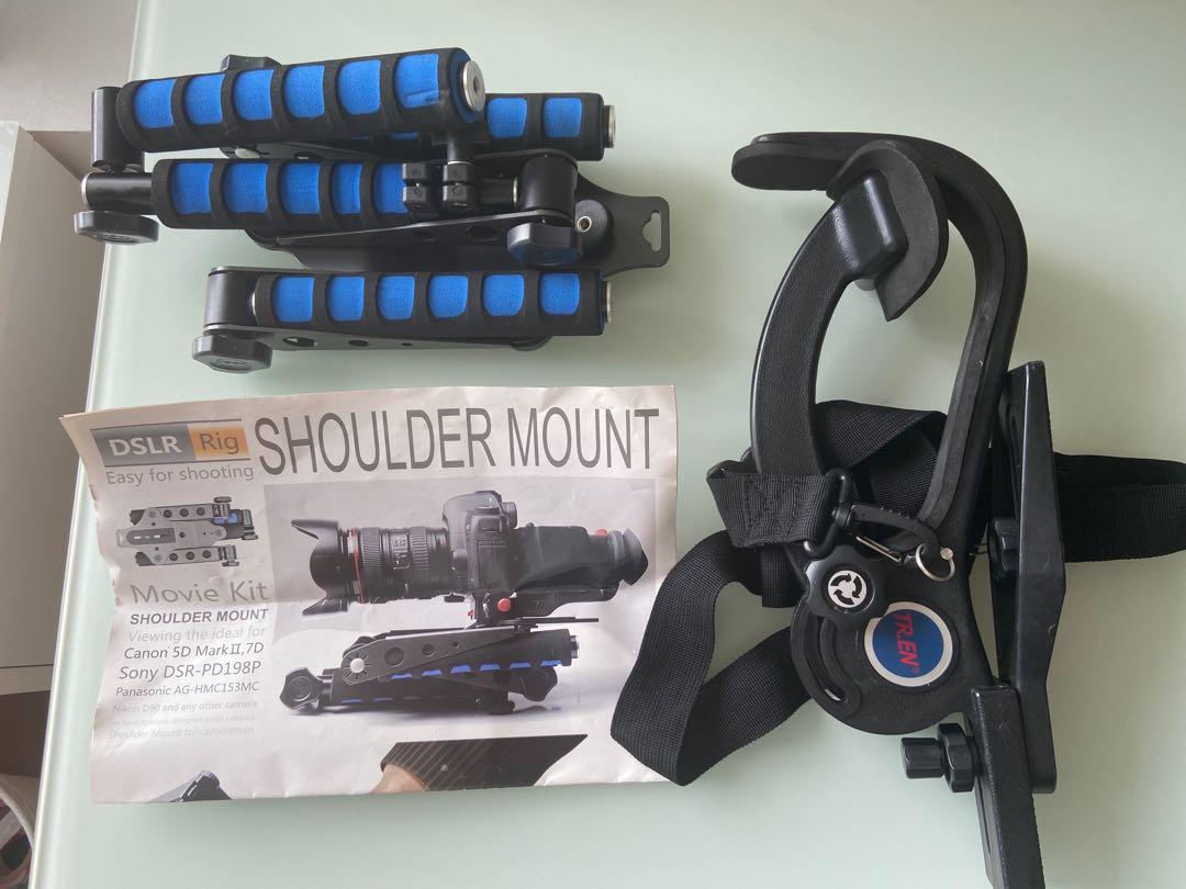 DSLR Shoulder Mount Rig, Photography, Video Cameras on Carousell
