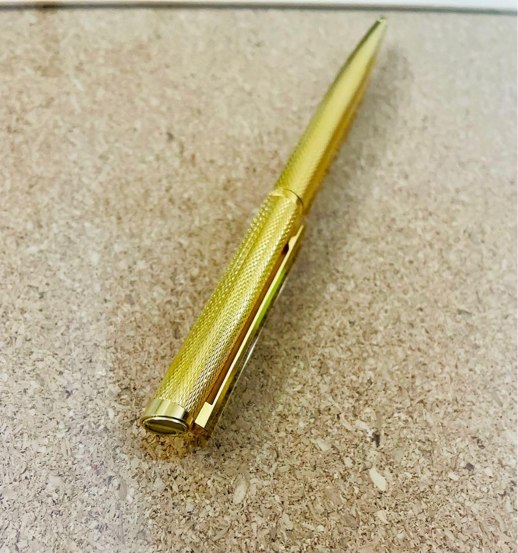 DUNHILL GOLD ballpoint pen - RARE, Luxury, Accessories on Carousell