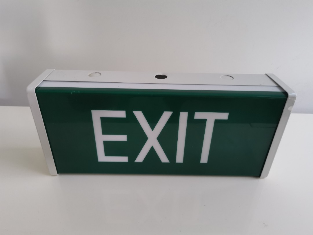 Emergency Exit signal board led light, Furniture & Home Living ...