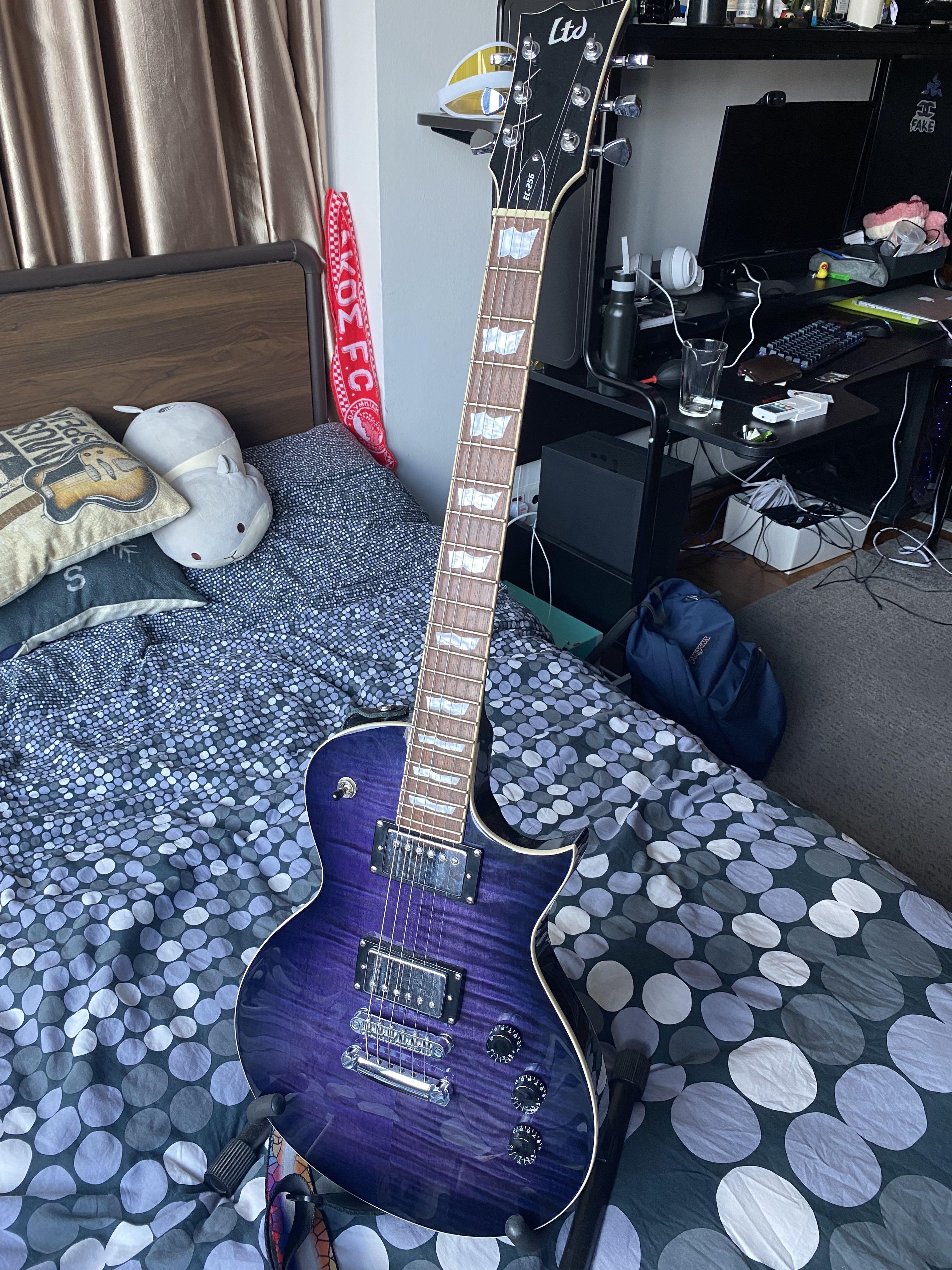 ESP LTD EC-256FM Purple Sunburst electric guitar , Hobbies & Toys ...