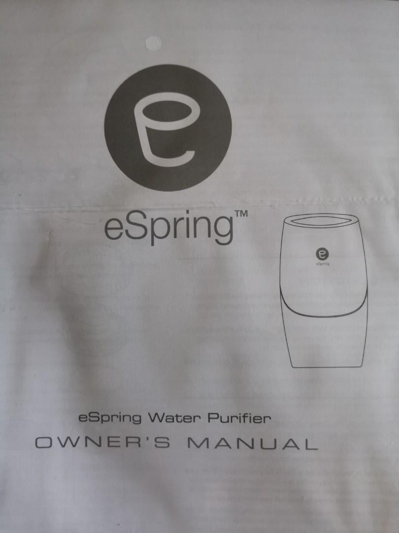 eSpring Water Purifier tap valves and accessories, TV & Home Appliances ...