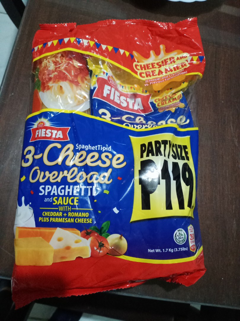 Fiesta P119 3Cheese Spaghettipid (Fiesta Spaghetti 800g and 3-Cheese ...