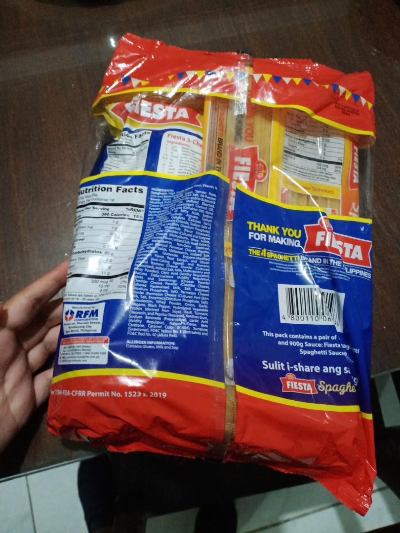 Fiesta P119 3Cheese Spaghettipid (Fiesta Spaghetti 800g and 3-Cheese ...