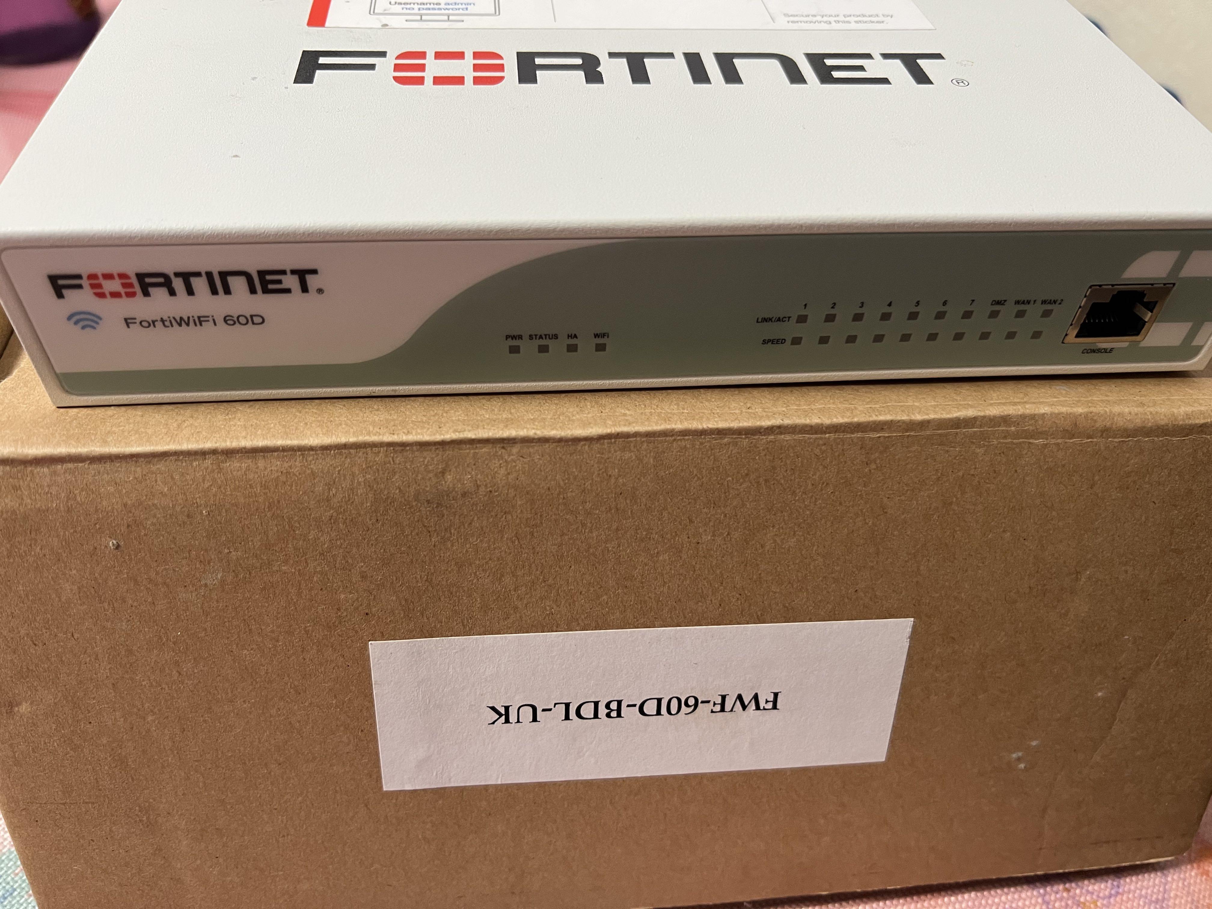 Fortinet Fortigate 60D WiFi firewall, 電腦＆科技, 商務用科技產品 - Carousell