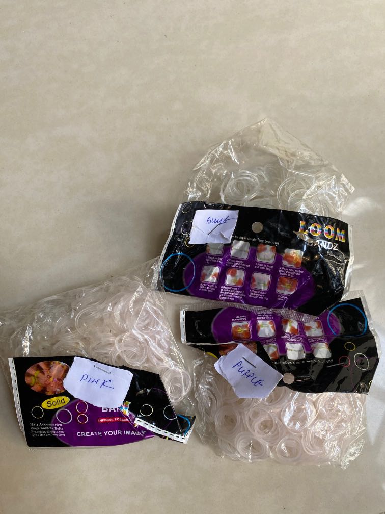 Glow in the dark loom bands, Hobbies & Toys, Stationery & Craft, Craft ...