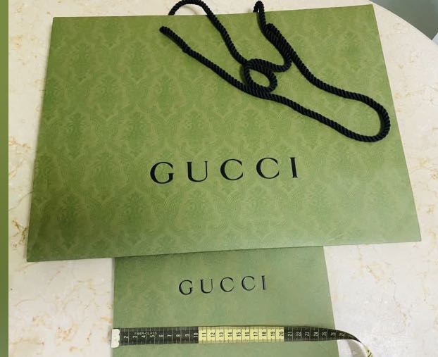 Gucci paper bags & boxes, Luxury, Accessories on Carousell