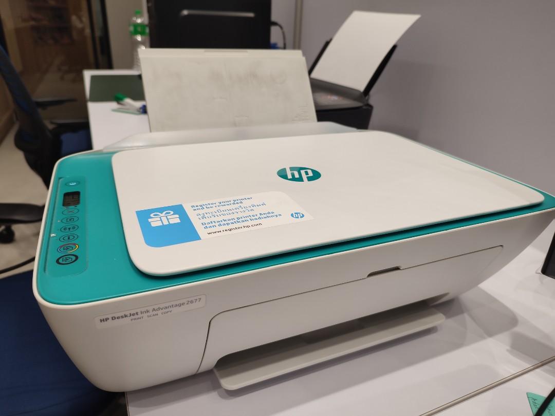 HP DeskJet Ink Advantage 2677 All-in-One Printer, Computers & Tech ...