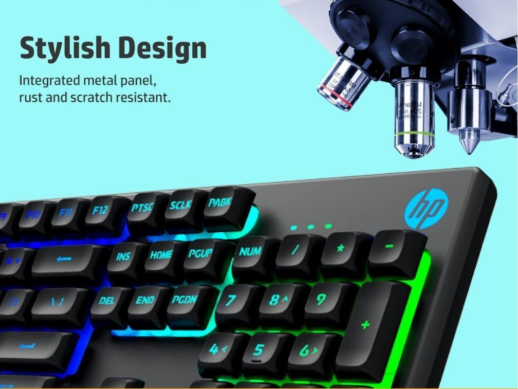HP K500F Wired USB Mechanical Gaming RGB Keyboard with Height ...
