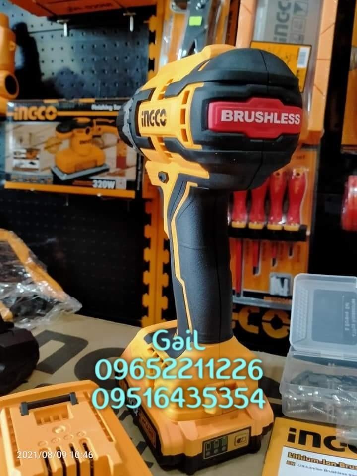 INGCO 20V Li-Ion Brushless Cordless Impact Drill (CIDLI20608 ...