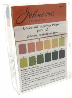 Johnson Test Paper pH 1-11, Health & Nutrition, Medical Supplies ...