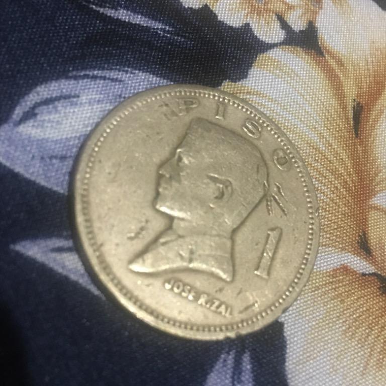 Jose Rizal 1 Peso Coin 1972-1974, Hobbies & Toys, Memorabilia ...
