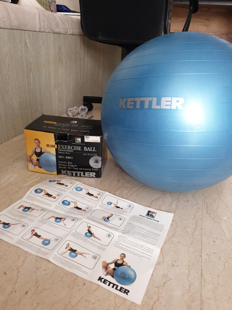Kettler exercise ball, Sports Equipment, Exercise & Fitness, Toning ...