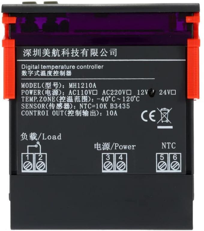 KKmoon 10A 12V Digital Temperature Controller Thermocouple -40℃ to 120℃ with Sensor Delay ...