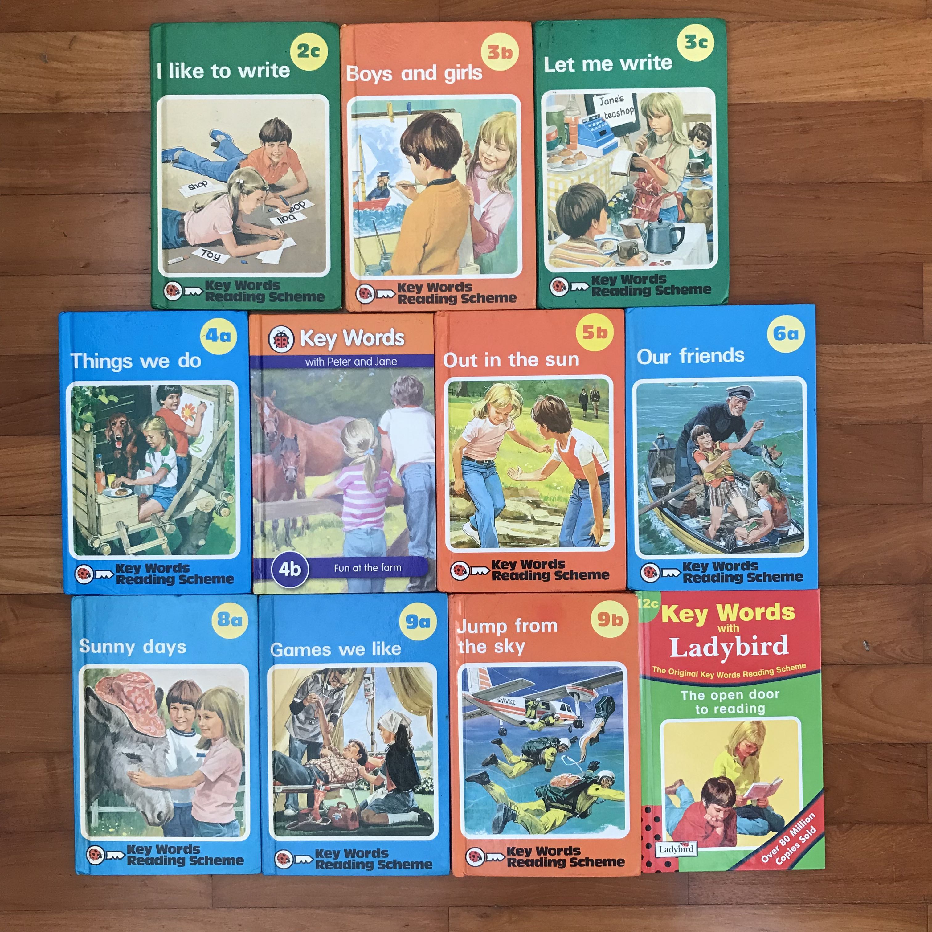 All for $8! Ladybird Key Words Reading Scheme Peter and Jane English ...