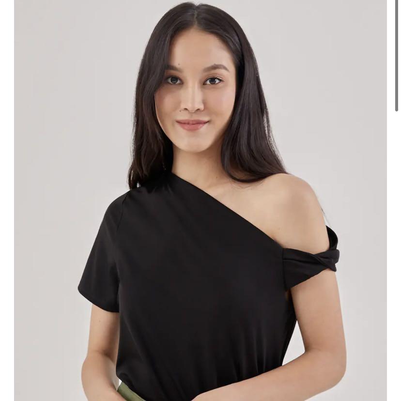 Laylin Asymmetrical Top, Women's Fashion, Tops, Other Tops on Carousell