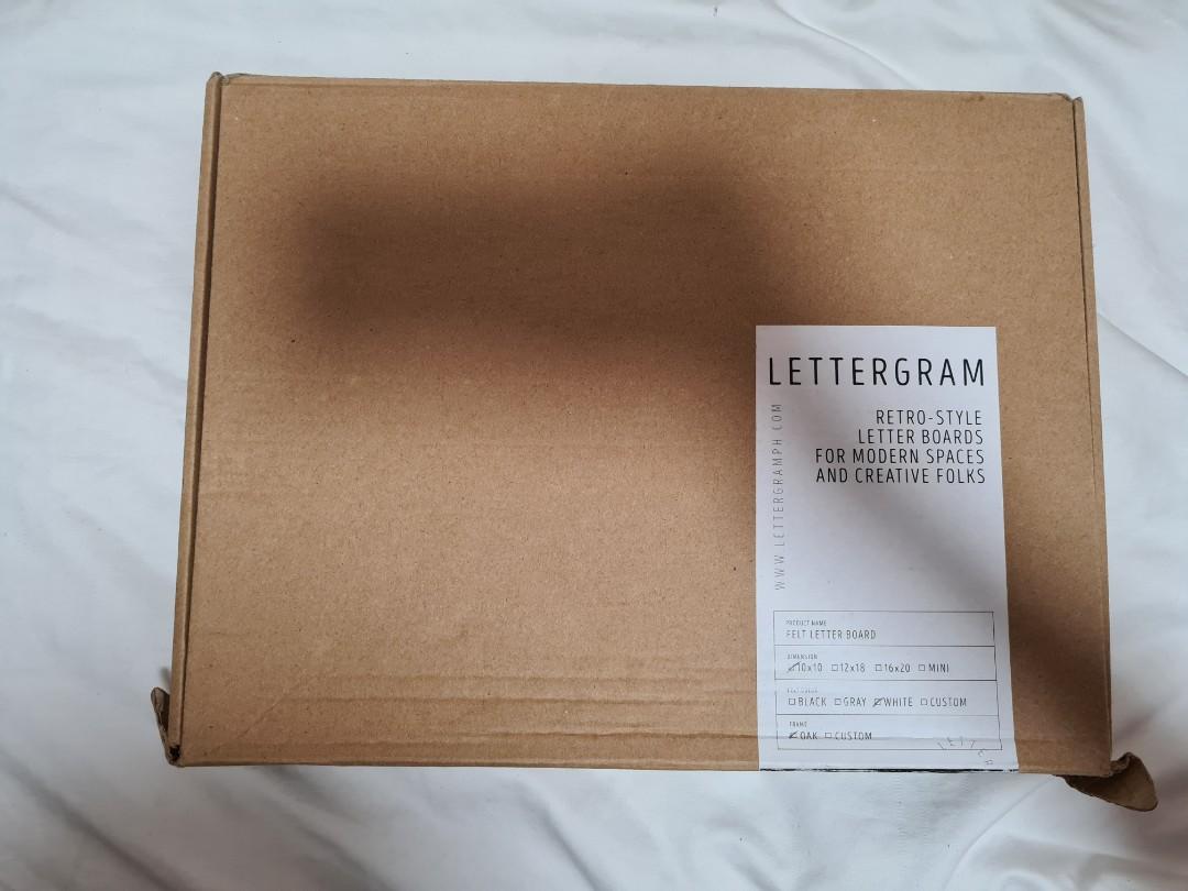 LETTERGRAM: FELT LETTER BOARD 10X10, Hobbies & Toys, Stationary & Craft, Other Stationery ...