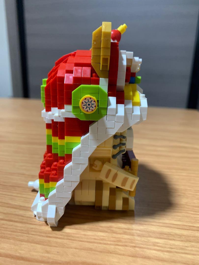 Loz nanoblocks lion dance cat figurine model 950 pieces (completed ...